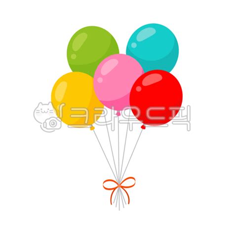 풍선 파티 장식 생일 이벤트 사진이미지일러스트캘리그라피 Yisoh작가