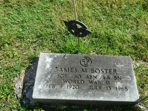 James M Boster 1920 1968 Find A Grave Memorial