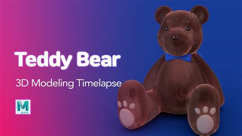 Teddy Bear 3d Modeling With Maya Xgen Youtube