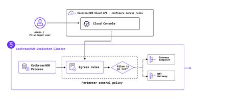 secure network egress with private cockroachdb clusters