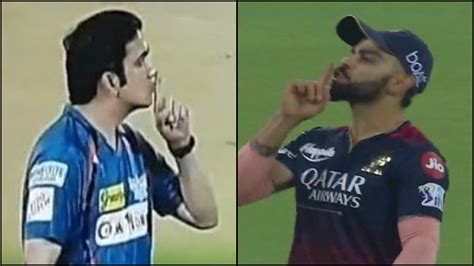Was Virat Kohli Taunting Lsg Mentor Gautam Gambhir Videos Of Catch