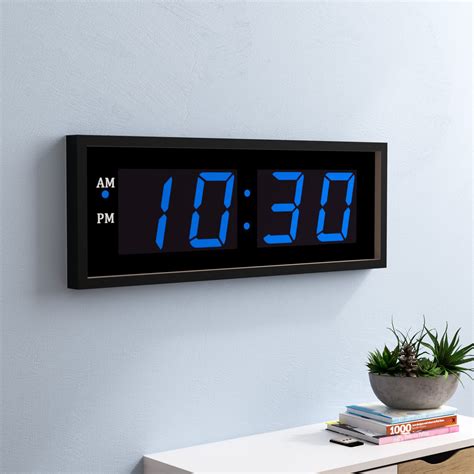 Large Digital Wall Clock Ideas On Foter