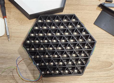 creating a stylish triangular pixels led clock using ws2812 leds and