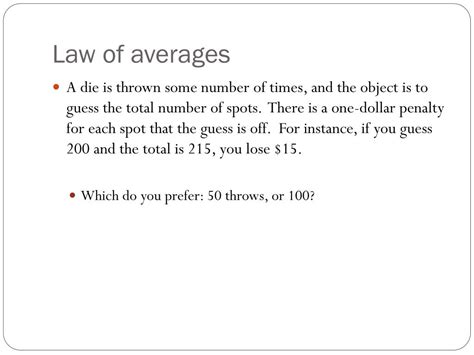 Ppt Expected Values Standard Errors Central Limit Theorem