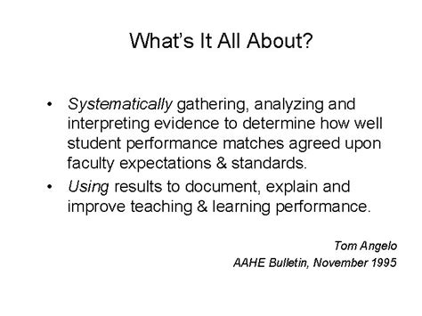 Planning For Interpreting Using Assessment Data Gary Williams