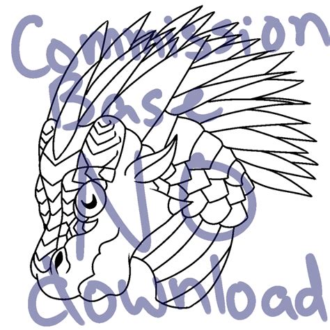 Icewing Commission Headshot Base By Dragonpuffs On Deviantart