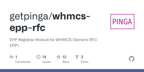 GitHub Getpinga Whmcs Epp Rfc EPP Registrar Module For WHMCS Generic RFC EPP