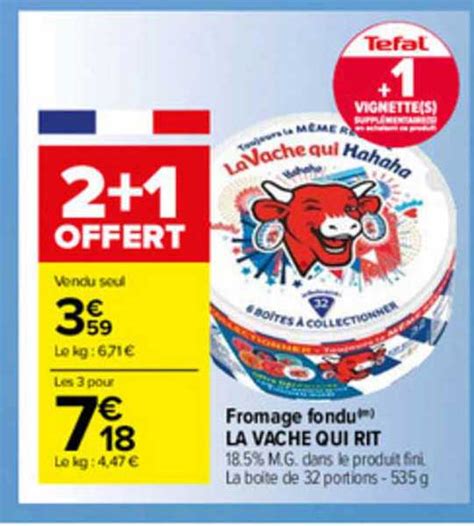 Promo Fromage Fondu La Vache Qui Rit Chez Carrefour Market ICatalogue Fr
