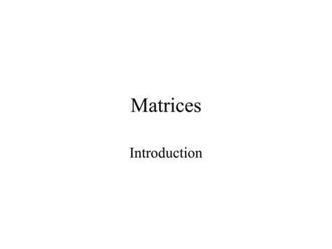 Ppt On Matrices And Determinants Ppt