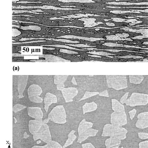 A Lamellar Microstructure Obtained After Hot Rolling And B Globular