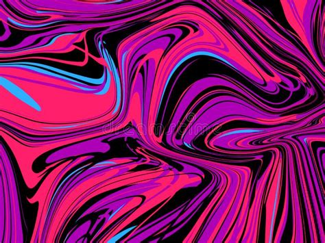 Purple And Pink Abstract Liquid Metallic Reflection Color Gradient