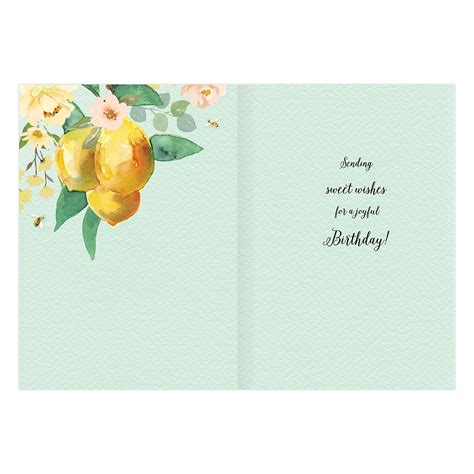 Birthday Sweet Lemon Greeting Card Punch Studio
