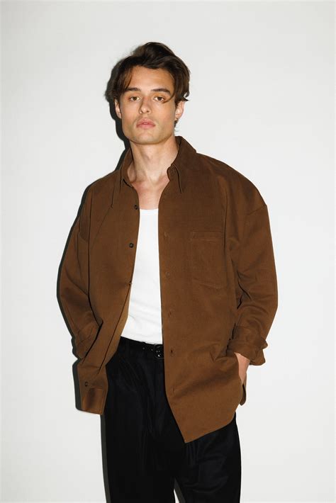 Del Rey Oversized Shirt Chocolate California Arts