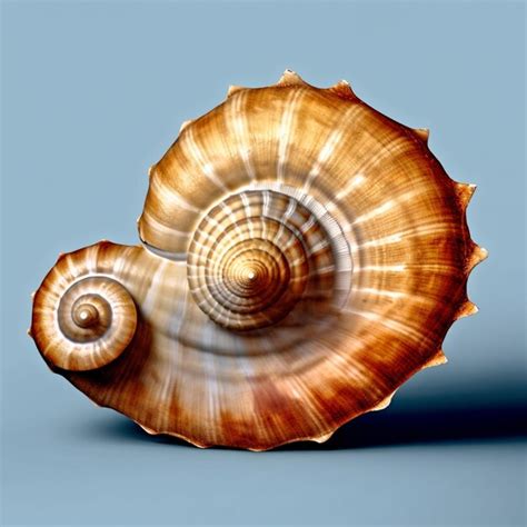 Premium Photo There Is A Shell With A Spiral Pattern On It Generative Ai
