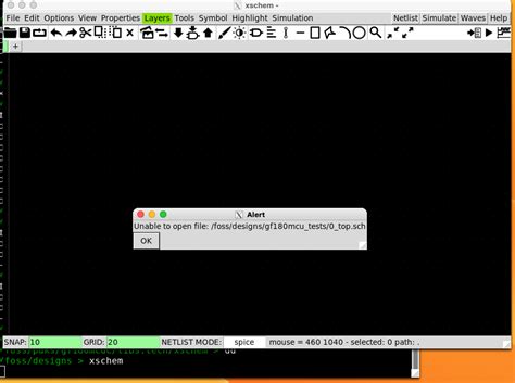 Gf McuC Xschem Setup Bugs Issue Iic Jku IIC OSIC TOOLS GitHub