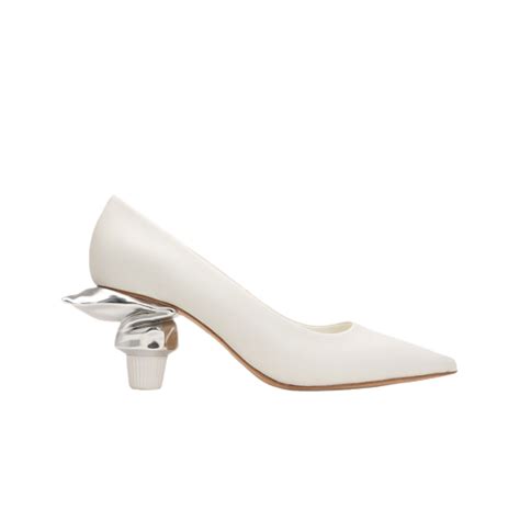 W 메종 미하라 야스히로 투스페이스트 힐 펌프 블루 Mihara Yasuhiro Kream