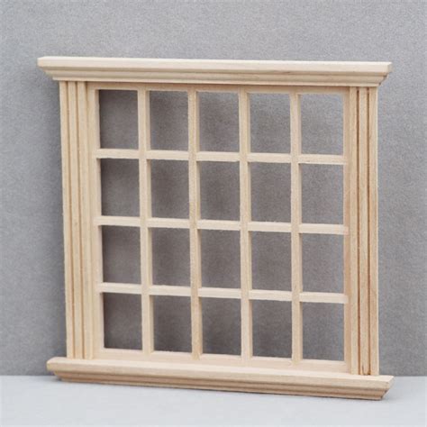 Dollhouse Windows 1 12 Scale Wooden Dollhouse Window Frame Model