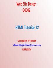 Learn Web Site Design With Html Tutorial Tips And Examples For