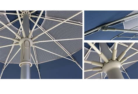 Ομπρέλα Θαλάσσης Maui And Sons 220cm Grey Blue Praktiker
