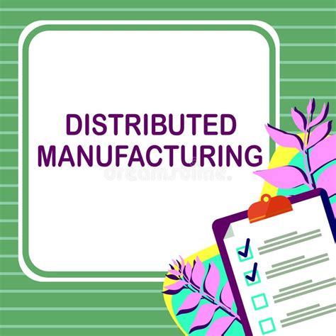 Writing Displaying Text Distributed Manufacturing Internet Concept