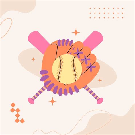 Premium Vector Flat World Softball Day Illustration