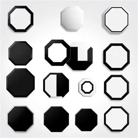 Octagon Set Vectors And Illustrations For Free Download