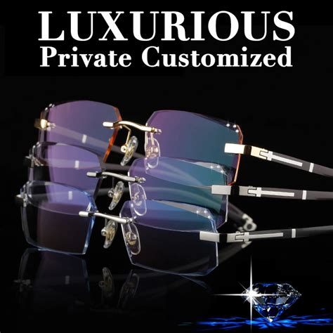 Buy Famous Designer Rimless Glasses Frame Men