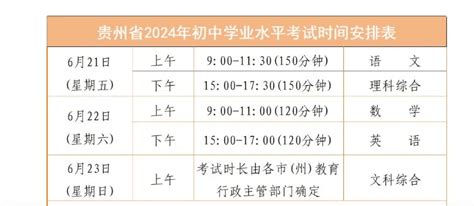 【关注】遵义中考时间定了！考试招生贵州省