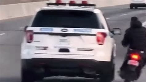 Tiktok Video Shows Nypd Suv Serving Into Moped Rider