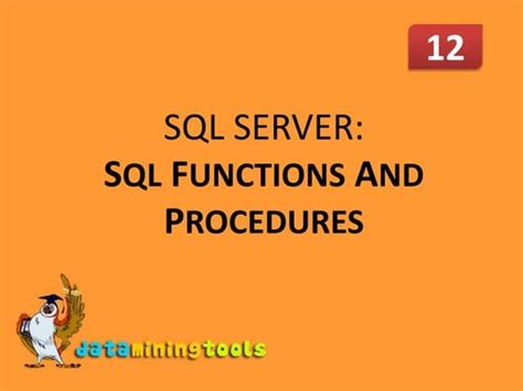 5 Stored Procedure And Functions Ppt