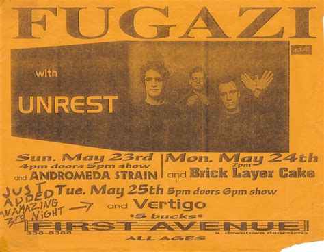 Fugazi Live Series Minneapolis Mn Usa 52593