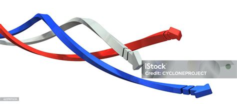 나선형에 얽힌 상태에서 세 개의 화살표가 앞으로 이동합니다 화살표에 대한 스톡 사진 및 기타 이미지 화살표 3차원 형태 3가지 개체 Istock