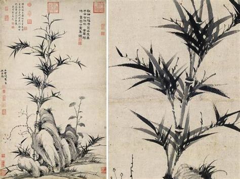 国画竹作品高清大图下载 集古作网
