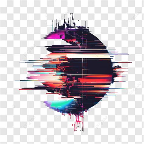 Abstract Glitch Art Exploring The Digital Frontier Fusion Of Chaos And