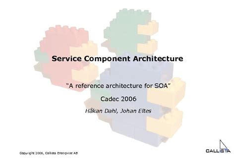 service component architecture a reference architecture for soa