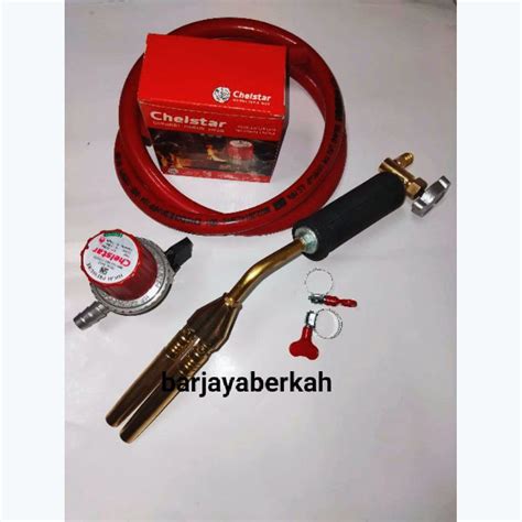 Jual Gas Torch Mini Kepala Dua Alat Las Torch 2 Lubang Kepala Heating
