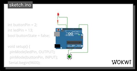 Push Button Led Control Copy 4 Wokwi Esp32 Stm32 Arduino Simulator