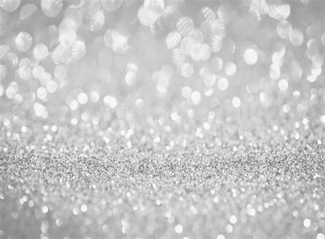Premium Photo | White silver gradient glitter bokeh abstract texture background