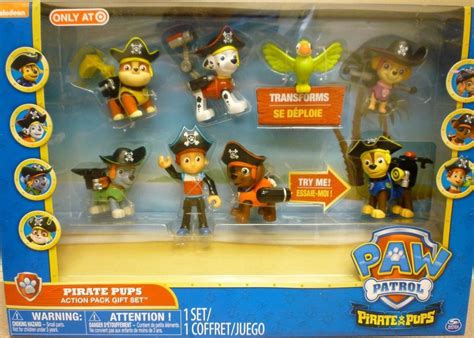 Paw Patrol Pirate Pups Action Pack T Set Exclusive 2017 Chase