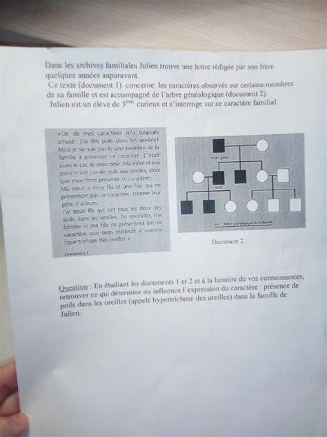 Devoir Maison Svt 3eme Chromosomes Home Alqu