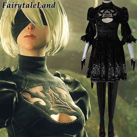 Nierautomata No2 Type B Yorha Cosplay Costume Custom Made Hot Game Cosplay 2b Dress Mask Women