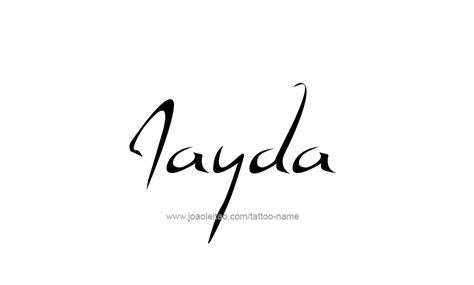 Jayda Name Tattoo Designs