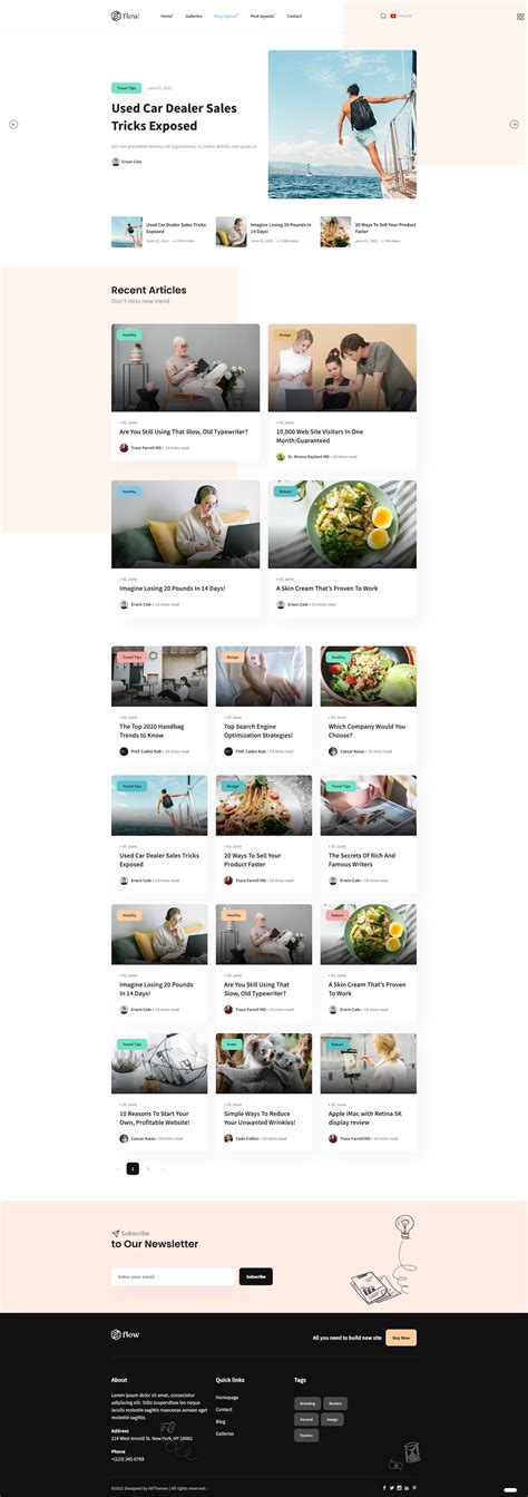 Flow Laravel Personal Multilingual Blog Script By Thesky9 Codecanyon