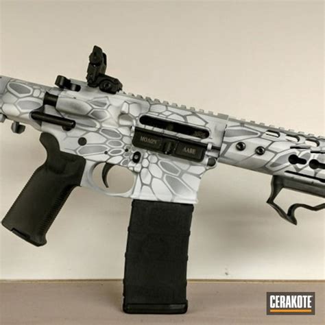 Tactical Rifle Coated In A Snow Kryptek Camo Pattern By Brad Vehr