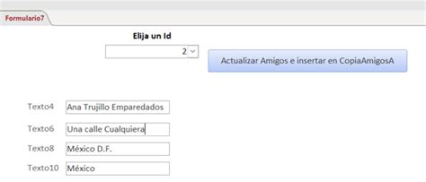Al Mostrar Datos En Formulario Actualizarlos En Tabla Microsoft