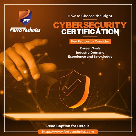 Ferrotechnics Cybersecurity Certification Careergrowth Itprofessional Investinyourself