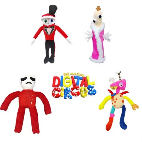 The Amazing Digital Circus Clown Plush Cute Stuffed Toy Short Plush
