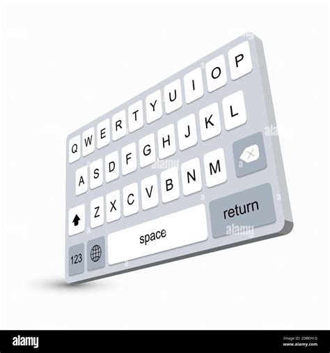 Keyboard Of Smartphone Stock Vector Image And Art Alamy