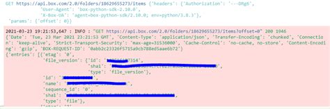 How To Suppress Or Prevent Header Response Returned From Box Python Api From Printing In