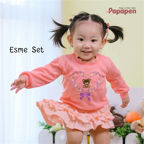 Mi Angel Esme Set Girls Suits 2pcs 1 2 Years Shopee Philippines